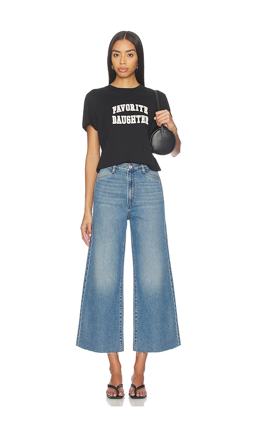 FAVORITE DAUGHTER Favorite Daughter Cropped Collegiate T-Shirt